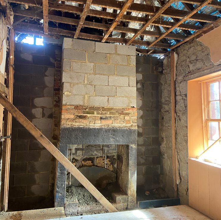 Works Continue on Whitburgh Cottage – Kilmore Historical Society